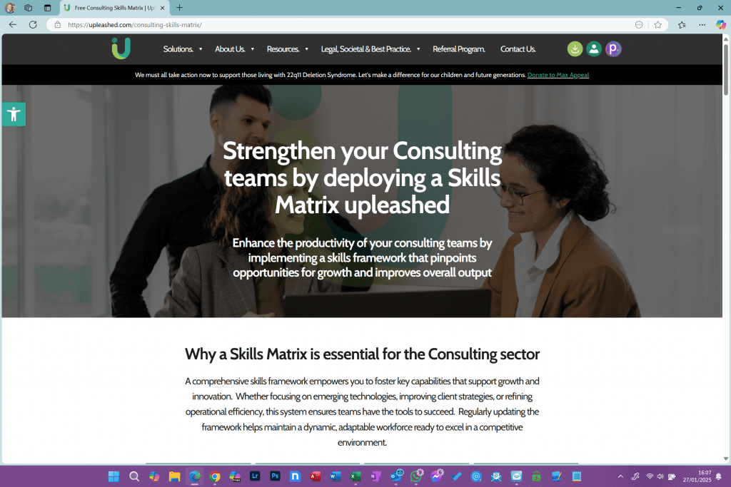 Free Consulting Skills Matrix | Upleashed